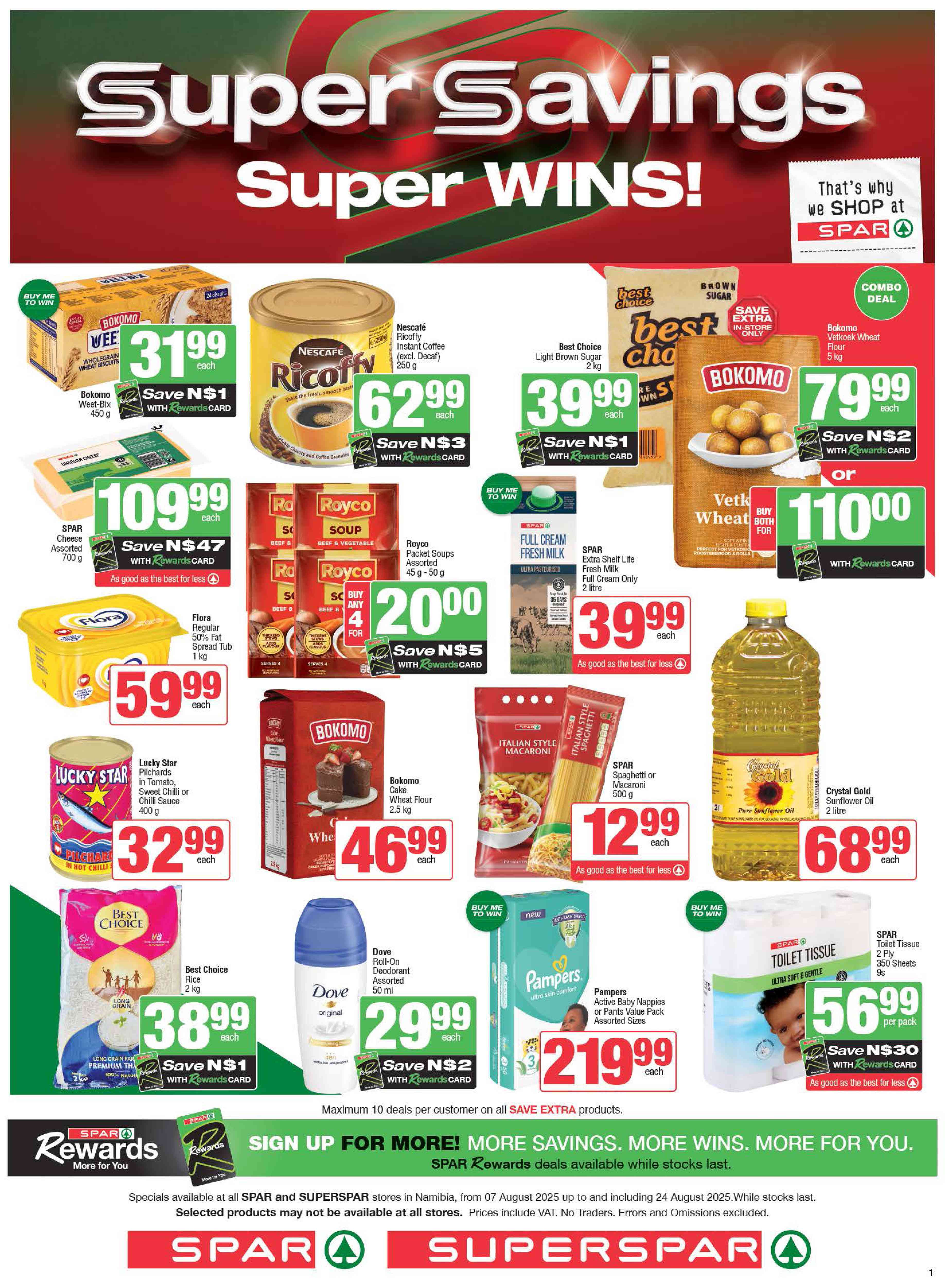 Special Spar Toilet Tissue 2 Ply 350 Sheets-9s Per Pack — www.guzzle.co.za