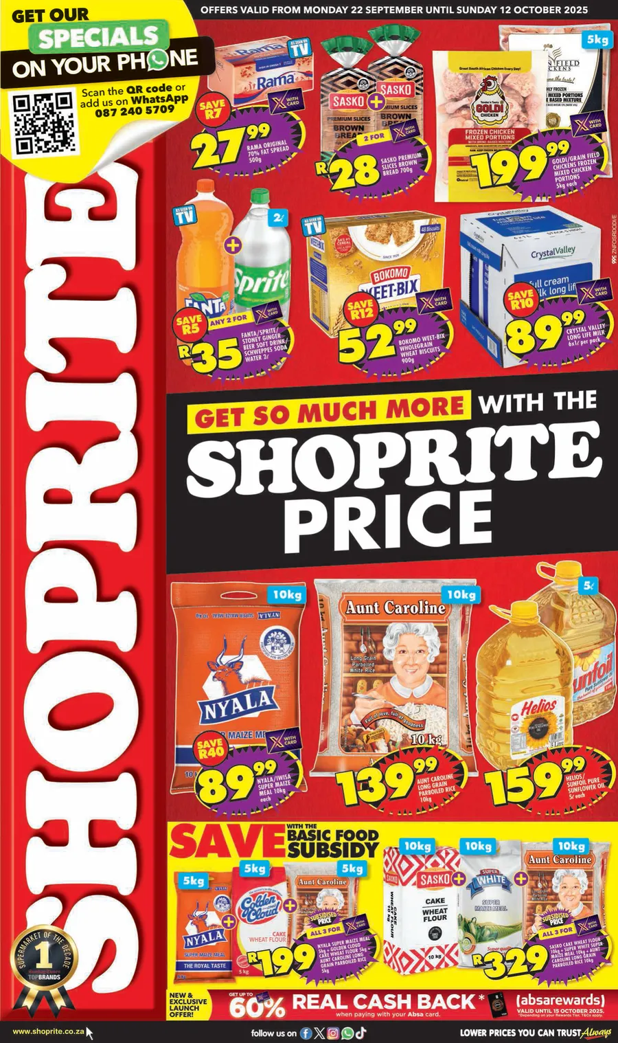 Shoprite KwaZulu-Natal : The Shoprite Price (22 September - 12 October ...