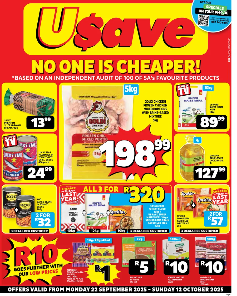 Usave Gauteng, Mpumalanga, Limpopo & North West : No One Is Cheaper (22 ...