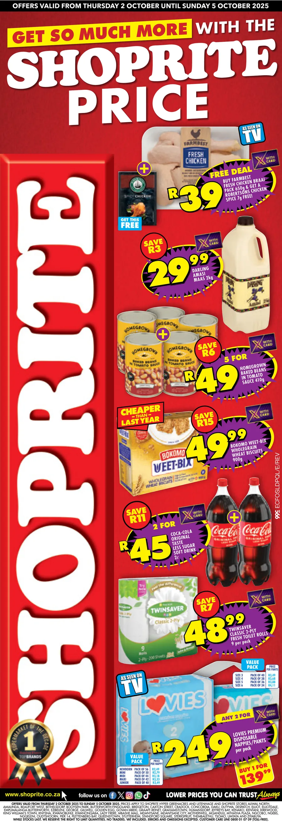 Shoprite Eastern Cape : The Shoprite Price! (02 October - 05 October ...