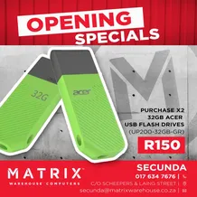 Matrix Warehouse Computers : Opening Specials (Request Valid Dates From ...