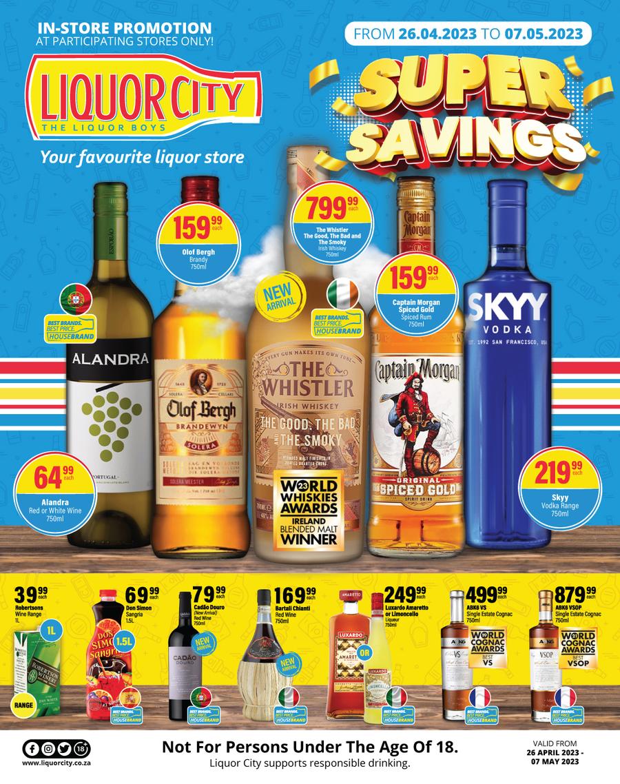 Liquor City : Super Savings (26 April - 07 May 2023) — m.guzzle.co.za