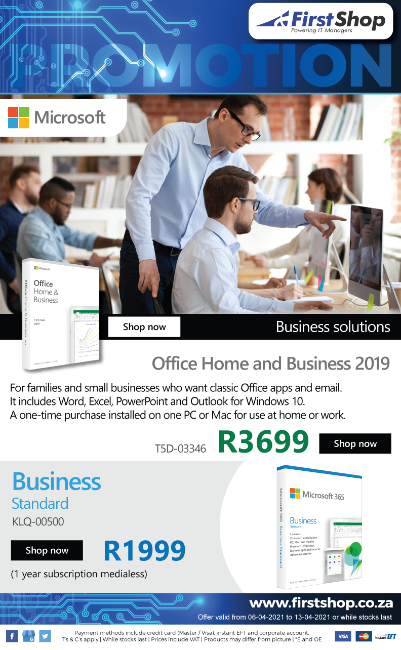 First Shop : Microsoft Promo (6 April - 13 April 2021) — www.guzzle.co.za
