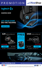 First Shop : Logitech Promotion (29 May - 15 June 2018) — www.guzzle.co.za