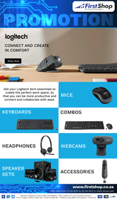 First Shop : Logitech Promotion (27 May - 3 June 2021) — www.guzzle.co.za