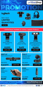 First Shop : Logitech Back In Stock (27 August - 4 September 2020 ...