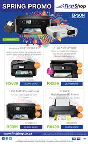 First Shop : Epson Promo (5 Sept - 12 Sept 2019) — www.guzzle.co.za