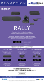 First Shop : Logitech Promotion (26 Sep - 3 Oct 2019) — www.guzzle.co.za