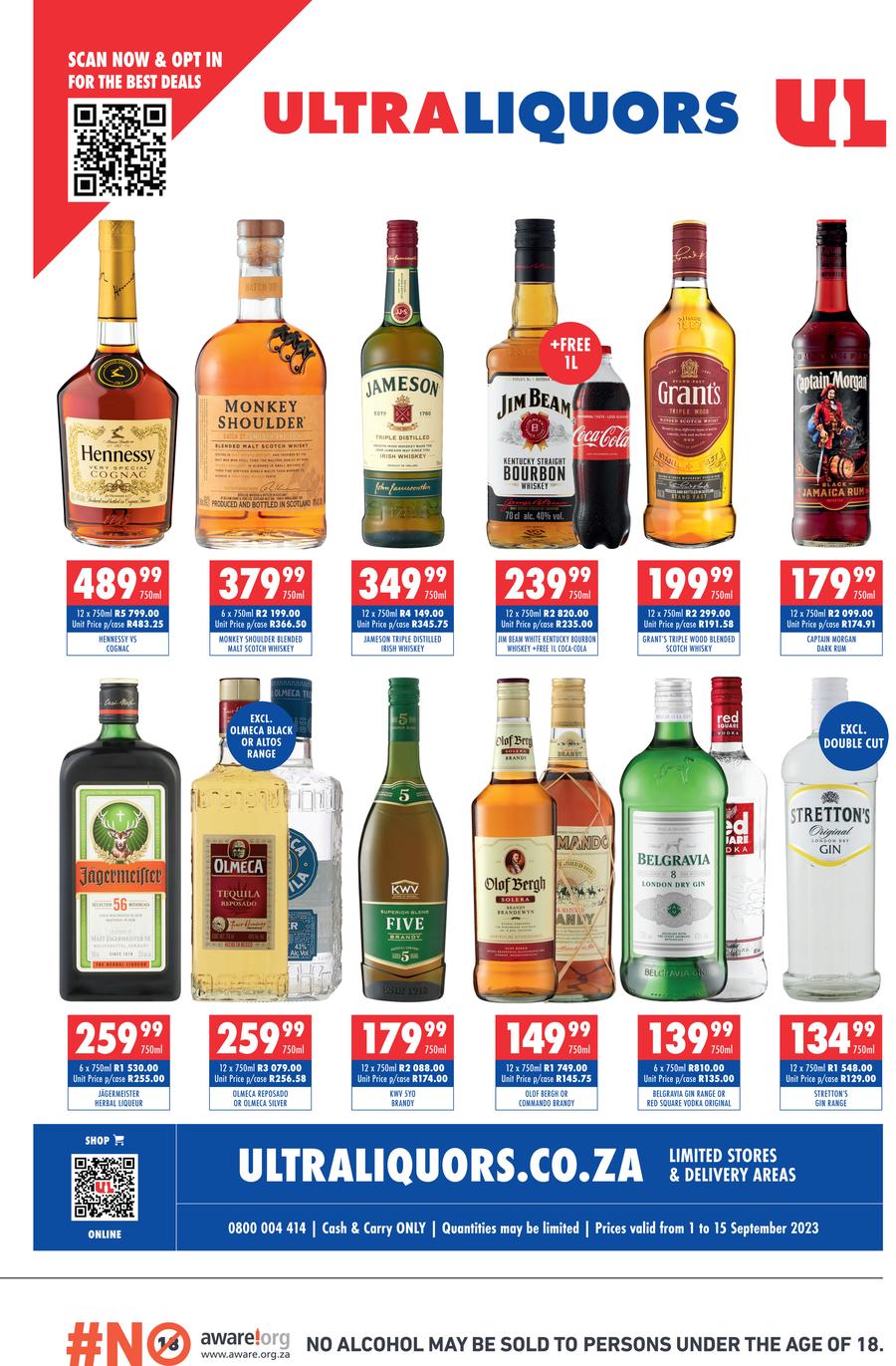 Ultra Liquors : Specials (01 September - 15 September 2023) — m.guzzle ...