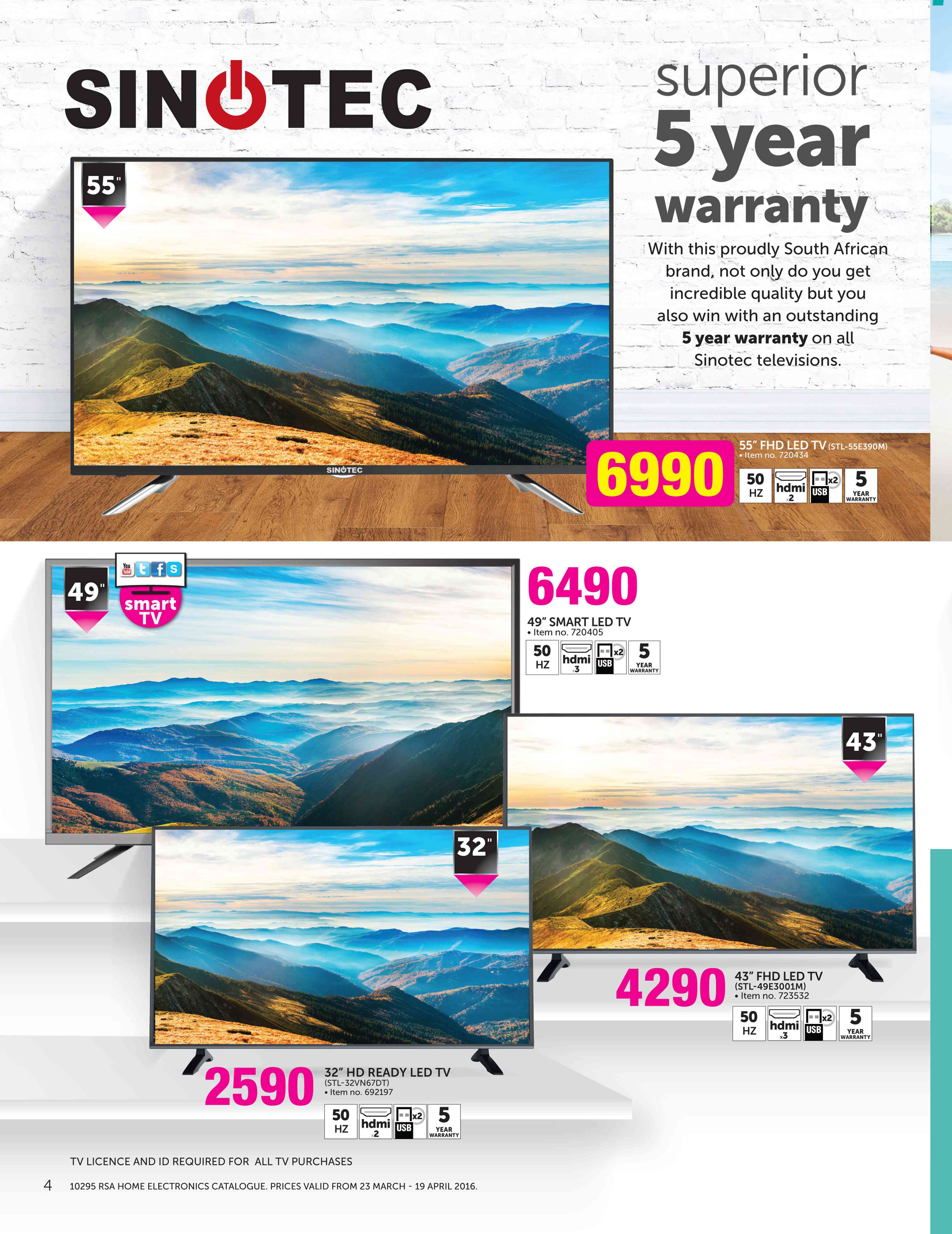 Special Sinotec 32" HD Ready LED TV STL-32VN67DT — www.guzzle.co.za