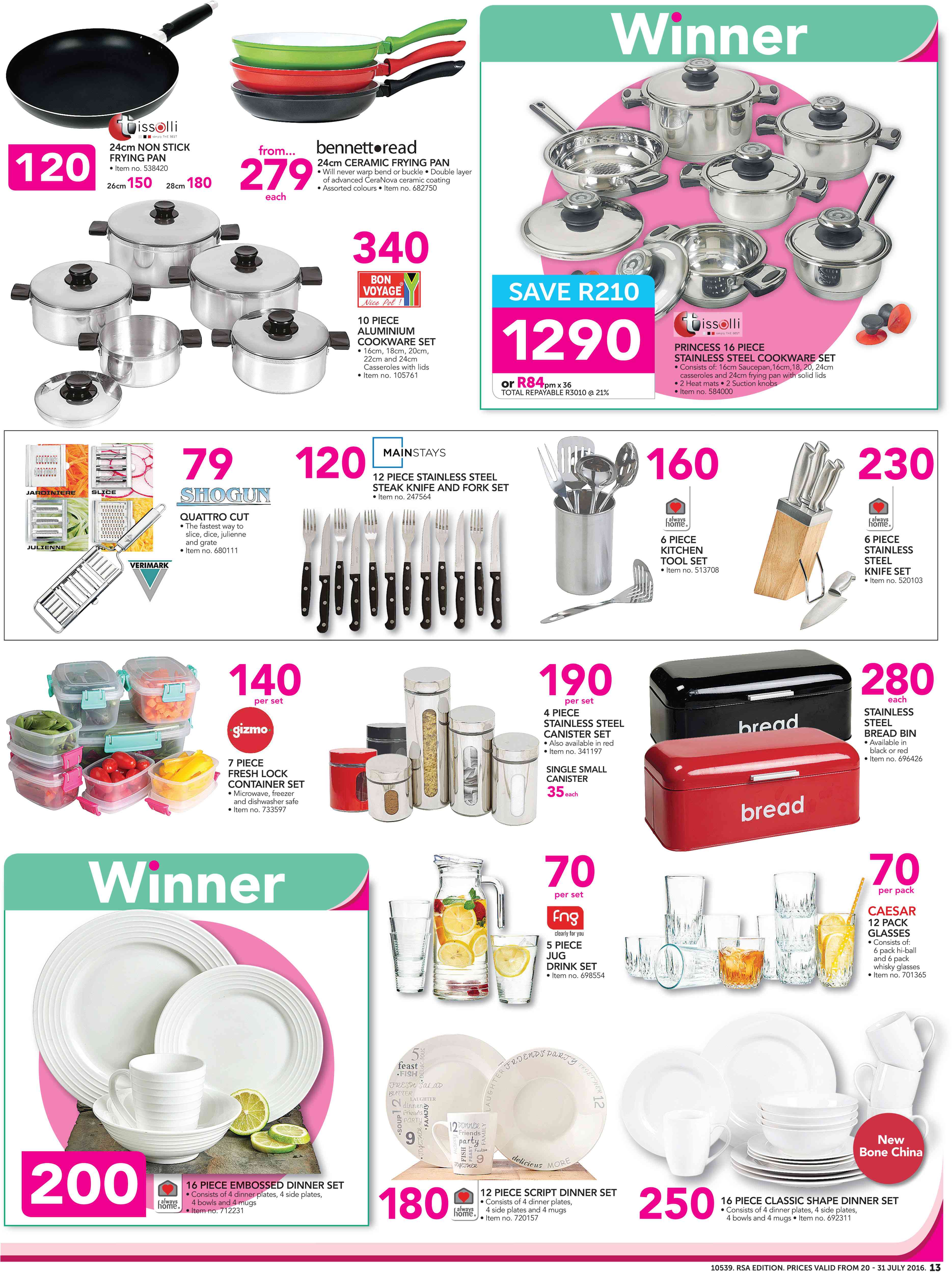 Special Bennett Read 24Cm Ceramic Frying Pan-Each — www.guzzle.co.za