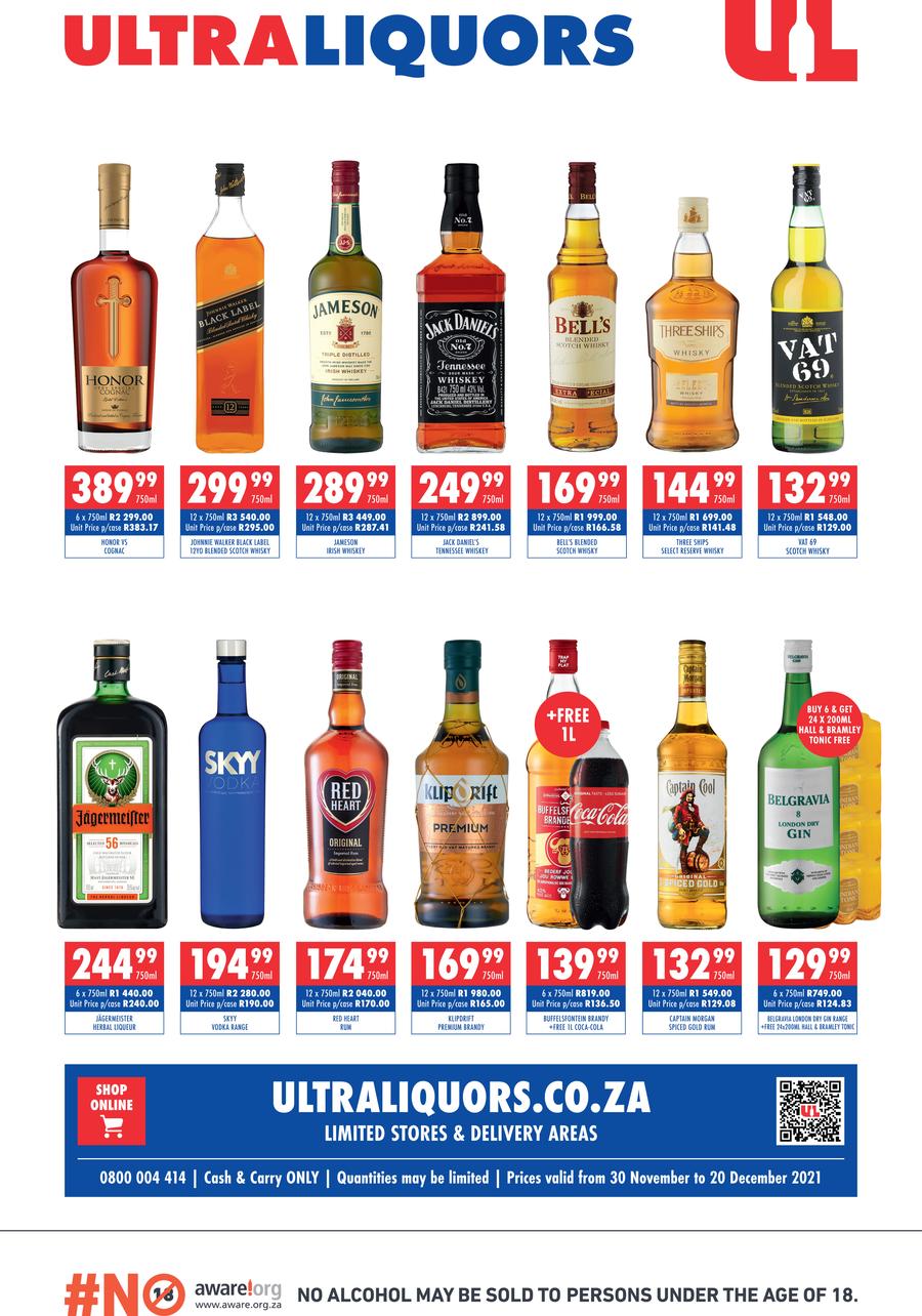 Ultra Liquors : Deals (30 November - 20 December 2021) — m.guzzle.co.za