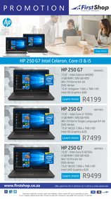 First Shop : HP Laptop Promo (5 Nov - 12 Nov 2019) — www.guzzle.co.za