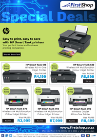First Shop : HP Printers (01 December - 08 December 2022) — www.guzzle ...