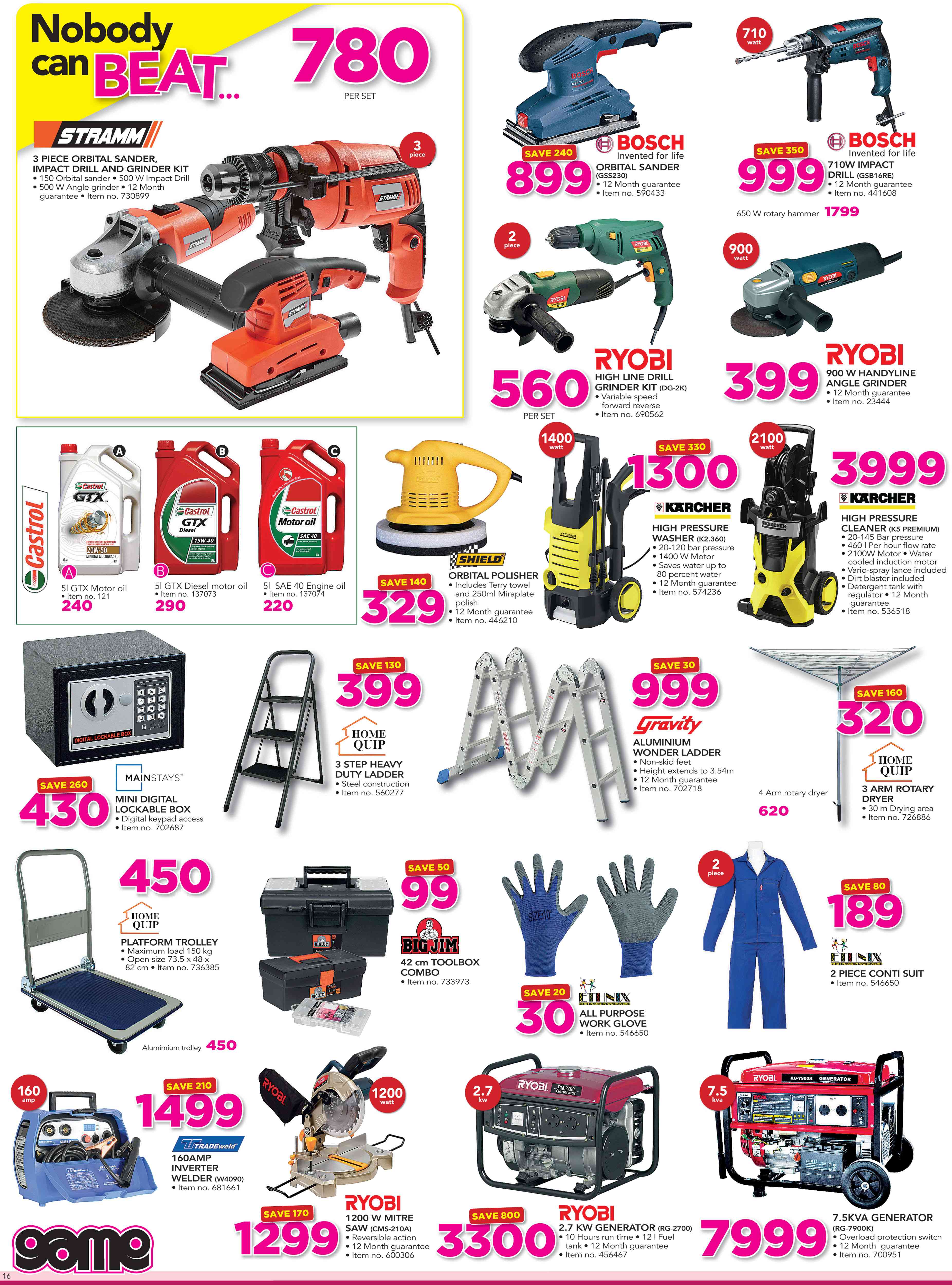 Special Ryobi 7.5Kva Generator RG-7900K — www.guzzle.co.za