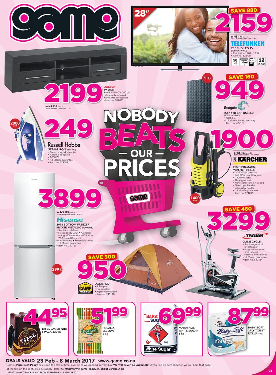 Game Namibia : Oshakati (23 Feb - 8 Mar 2017) — m.guzzle.co.za