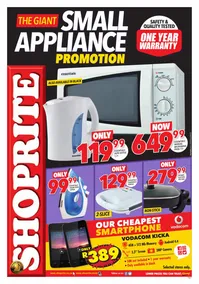 Shoprite KZN : Small Appliance (22 May - 04 Jun 2017) — www.guzzle.co.za