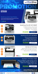 First Shop : Epson Promo (8 December - 15 December 2020) — www.guzzle.co.za