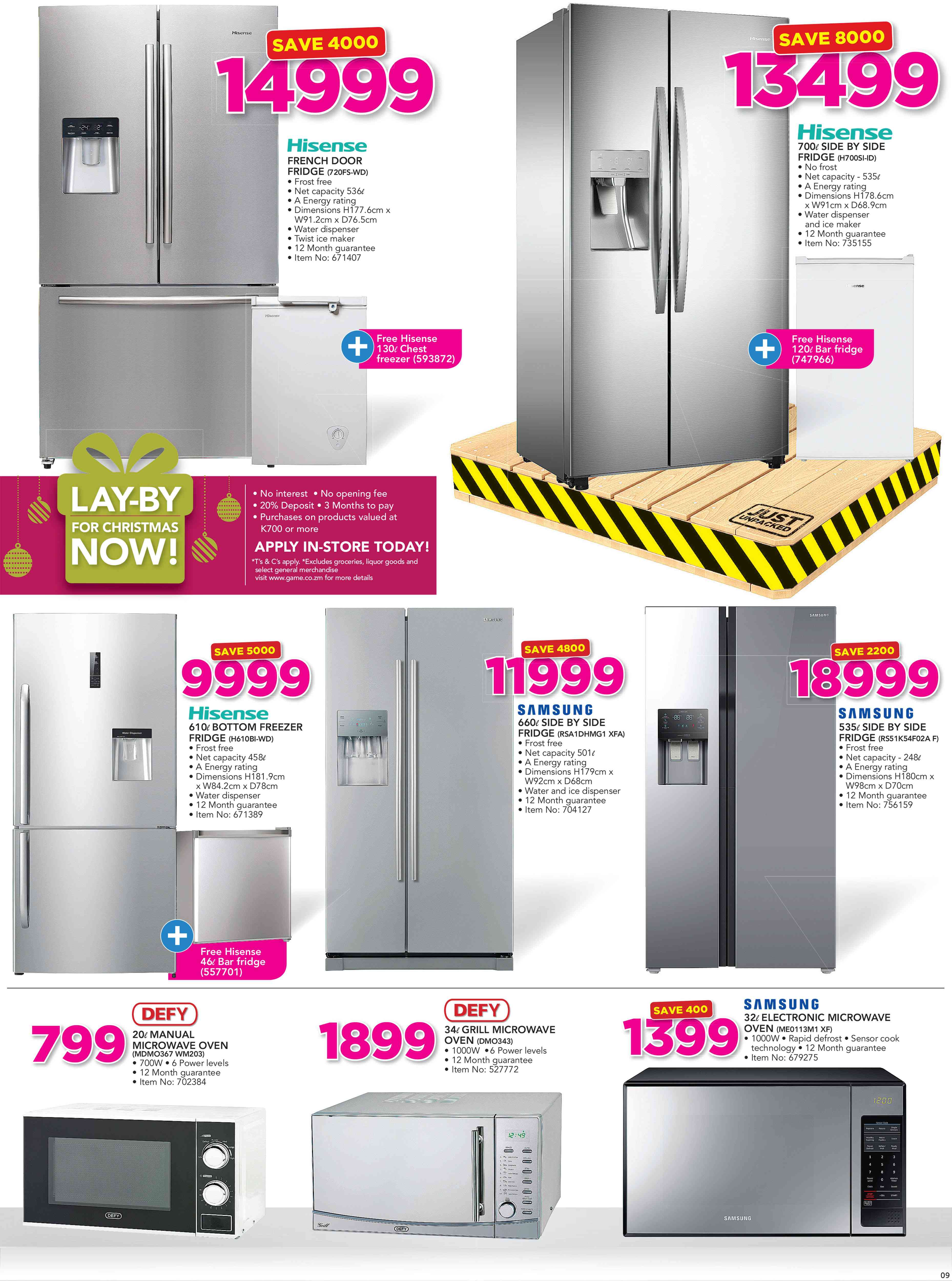 Special Hisense French Door Fridge 720FS-WD With Free Hisense 130Ltr ...