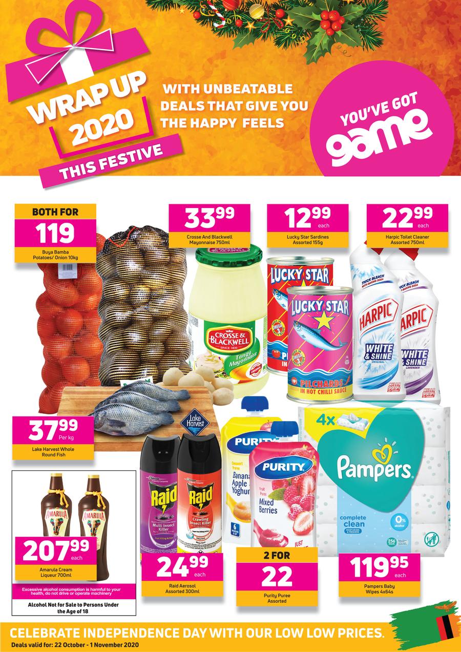 Game Zambia : Wrap Up 2020 This Festive (22 October - 1 November 2020 ...