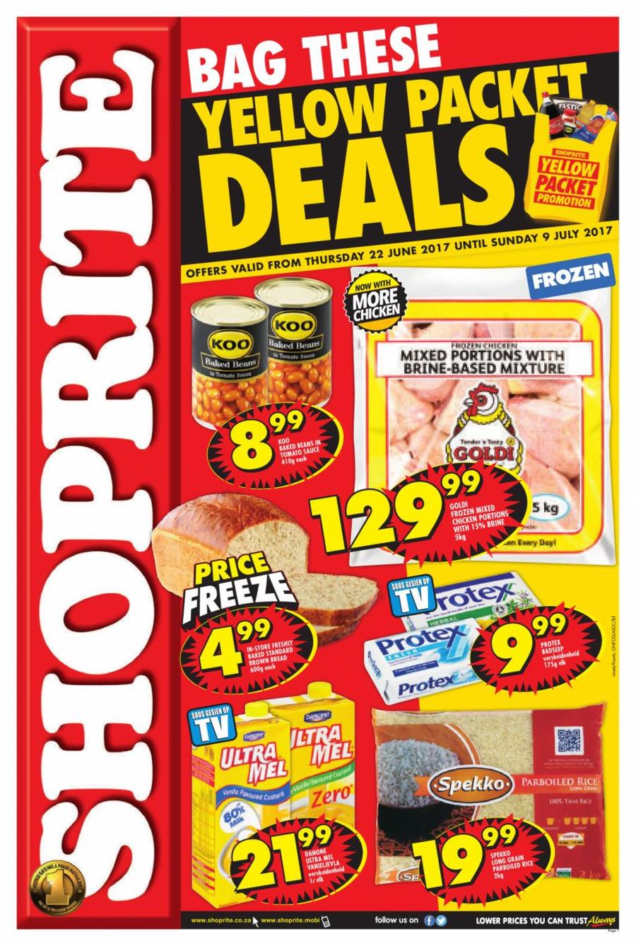 Shoprite : Yellow Packet Deals (22 Jun - 09 Jul 2017) — m.guzzle.co.za