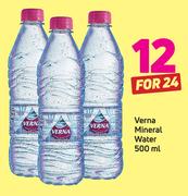 Special Verna Mineral Water-24x500ml — www.guzzle.co.za