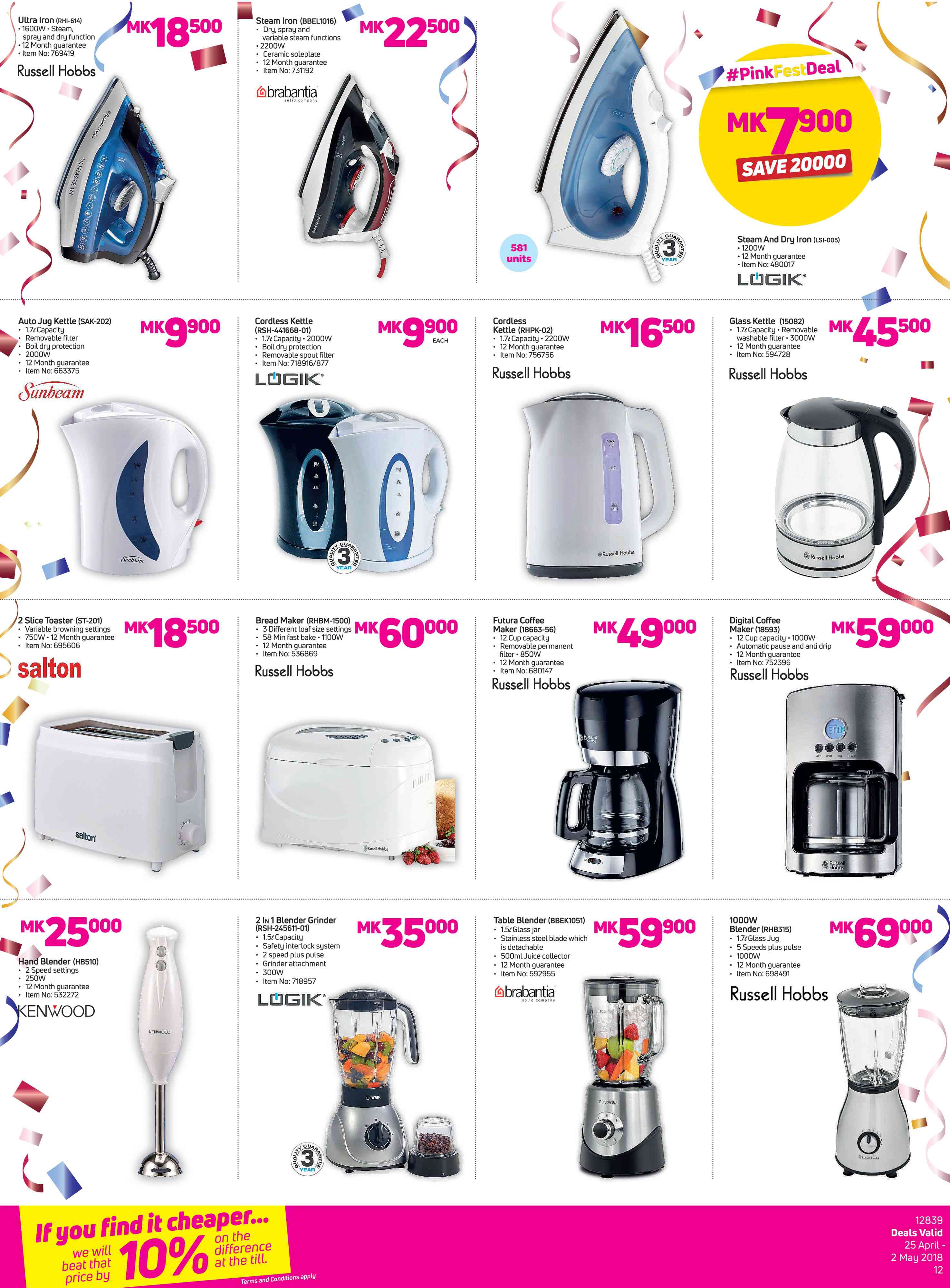 Special Logik 2 In 1 Blender Grinder RSH-245611-01 — www.guzzle.co.za