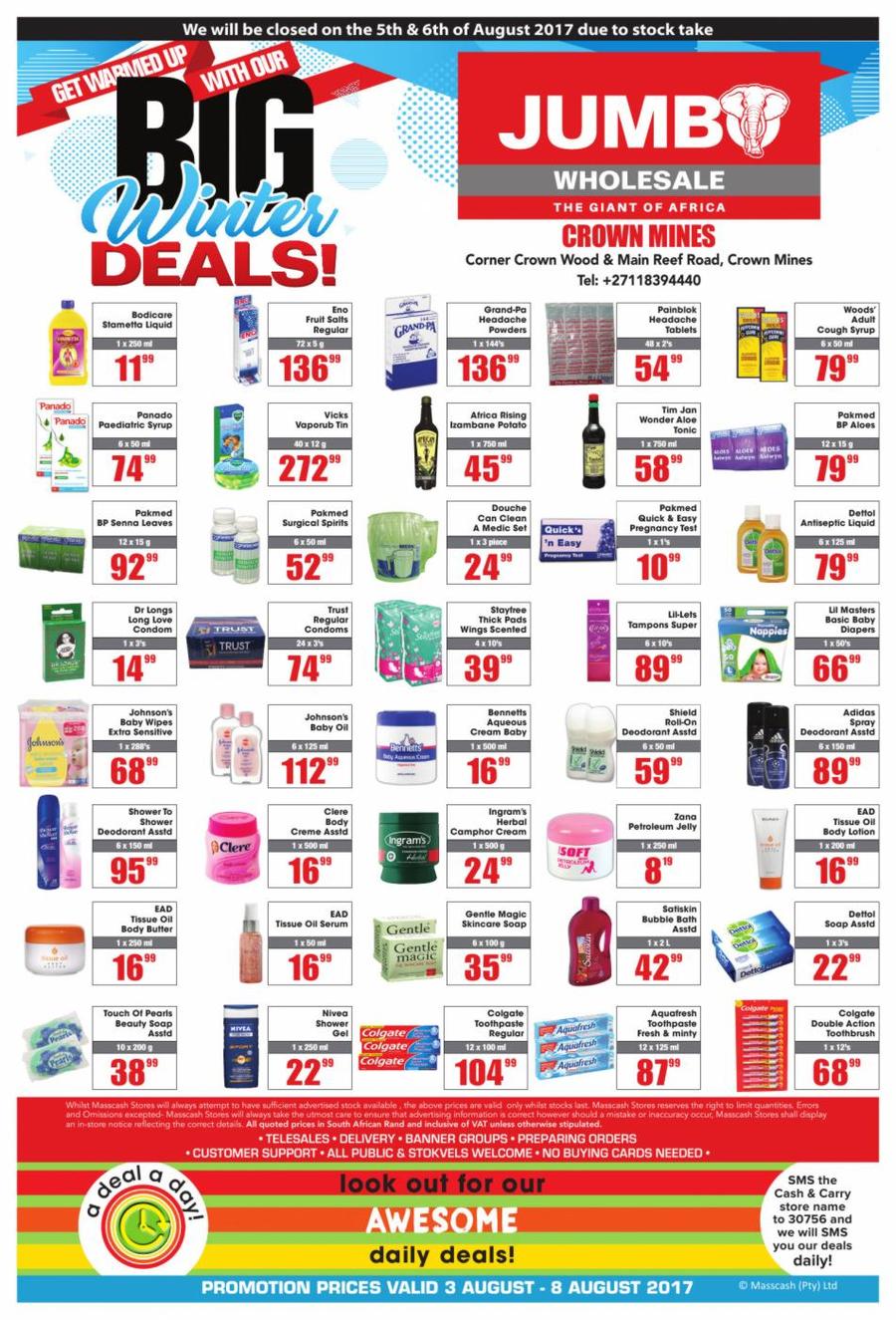Jumbo Cash & Carry : Big Winter Deals (03 Aug - 08 Aug 2017) — m.guzzle ...