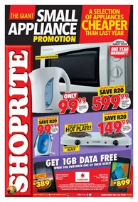 Shoprite : Small Appliance (21 Aug - 03 Sep 2017) — www.guzzle.co.za