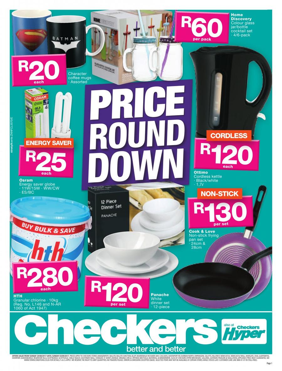 Checkers : Price Round Down (20 Aug - 03 Sep 2017) — m.guzzle.co.za
