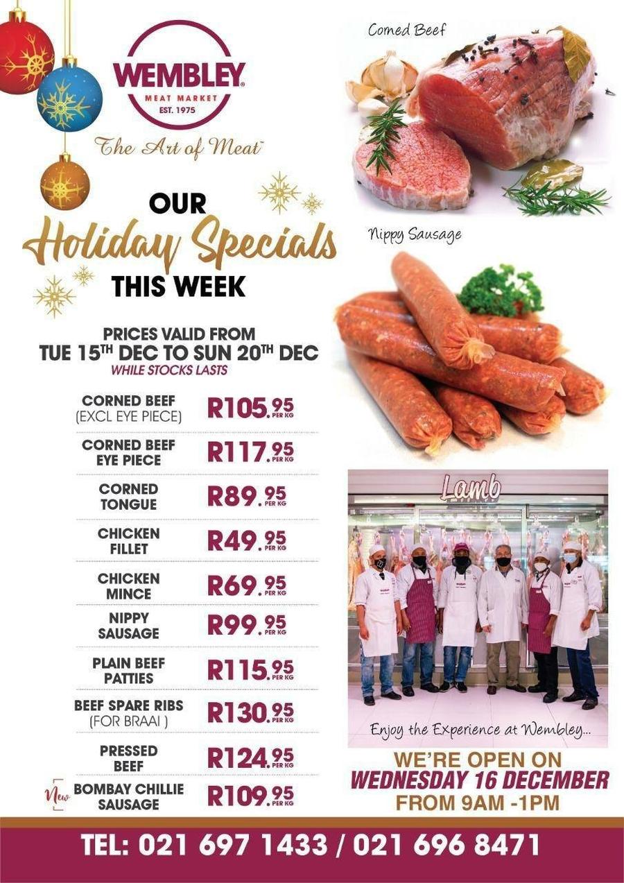 The Wembley Meat Market : Our Hoilday Specials This Week (15 December ...