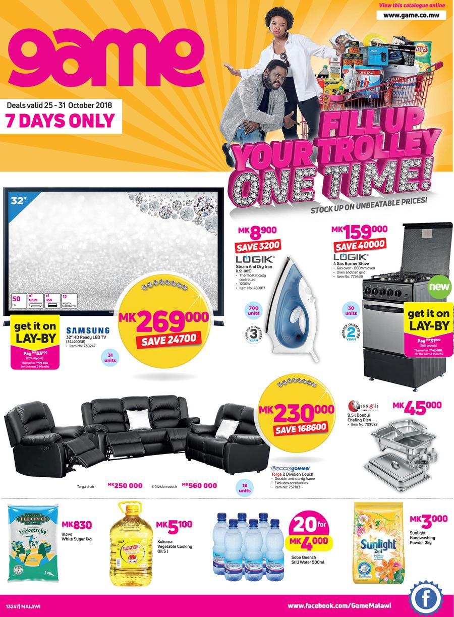 Game Malawi : Fill Up Your Trolley One Time (25 Oct - 31 Oct 2018) — m ...