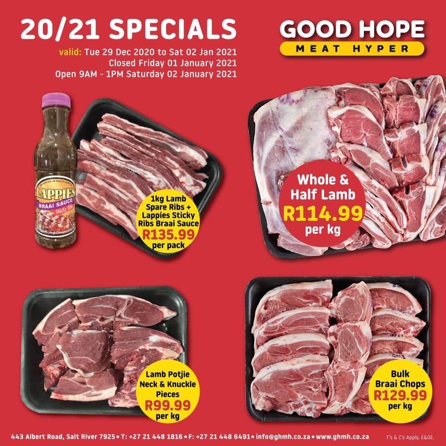 Good Hope Meat Hyper : Specials (29 December - 02 January 2021) — m ...