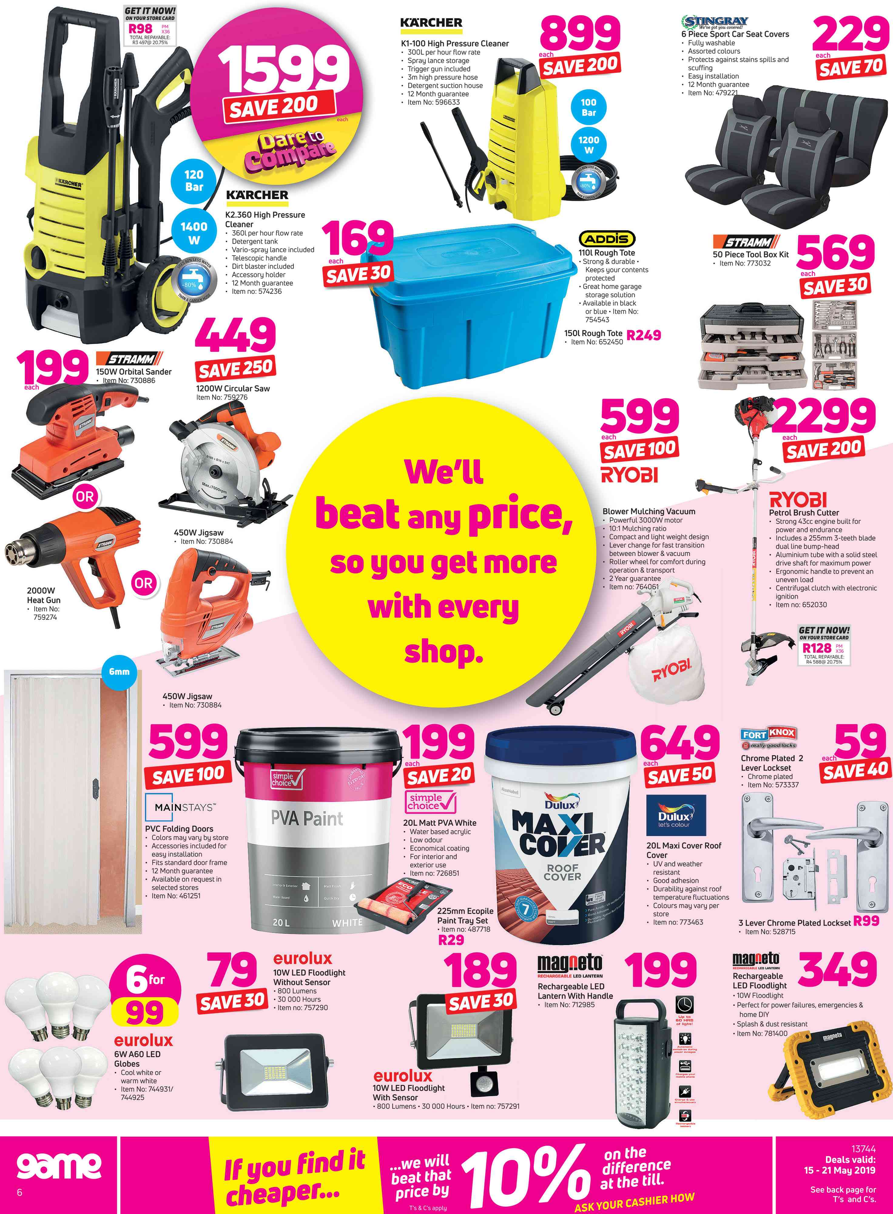 Special Magneto Rechargeable LED Lantern With Handle. — www.guzzle.co.za