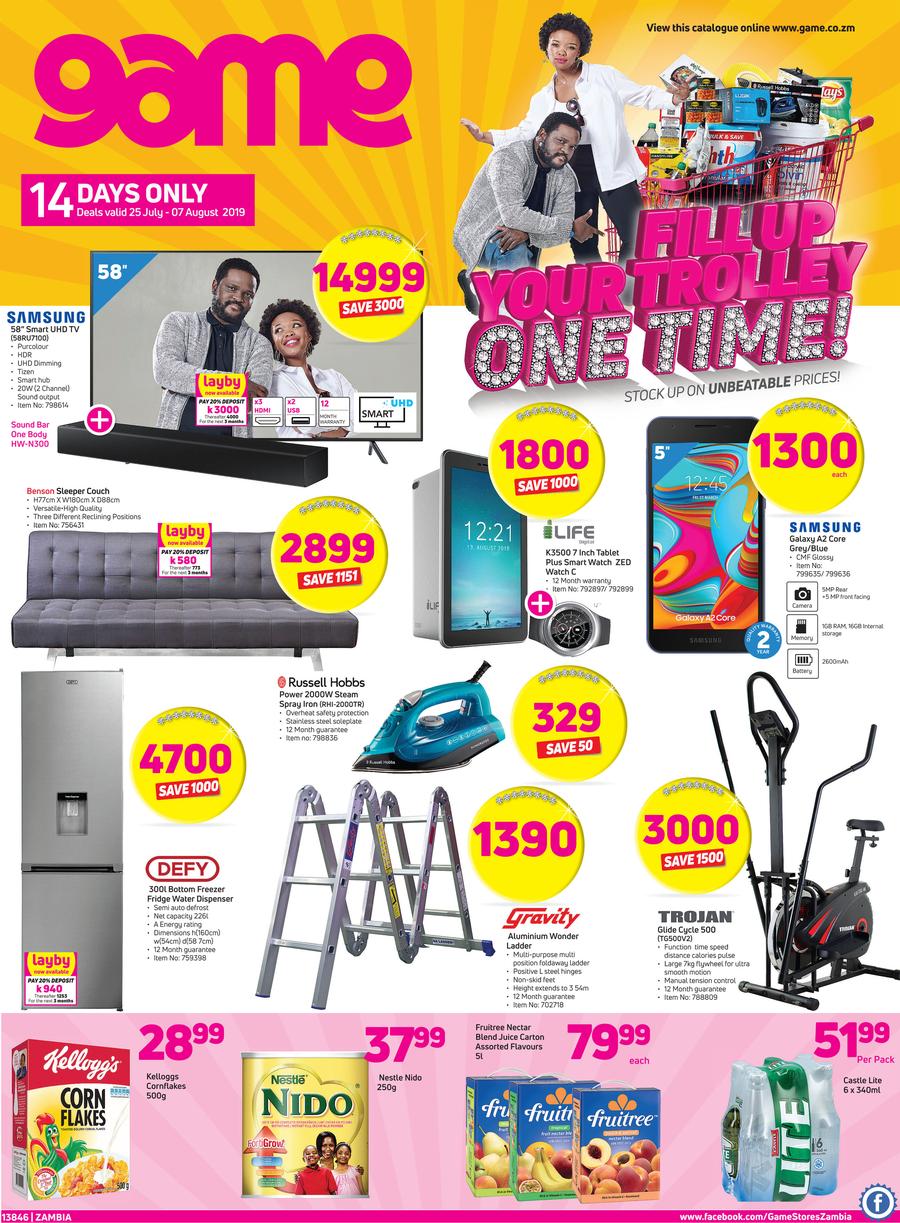 Game Zambia : Fill Up Your Trolley One Time (25 July - 7 Aug 2019) — m ...