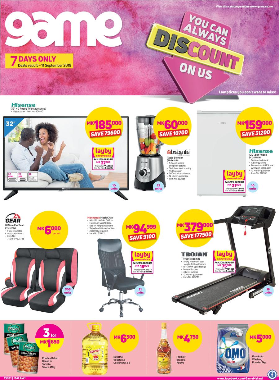 Game Malawi : You Can Always Discount On Us (5 Sept - 11 Sept 2019) — m ...