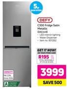 Special DEFY C300 Fridge Satin Metallic - ( DAC449 ) — www.guzzle.co.za