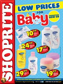 Shoprite : Low Prices For Baby (22 Sep - 08 Oct 2017) — www.guzzle.co.za