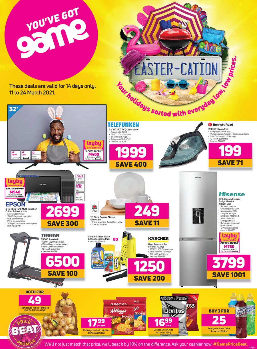 Game Lesotho : Easter-Cation (11 March - 24 March 2021) — m.guzzle.co.za