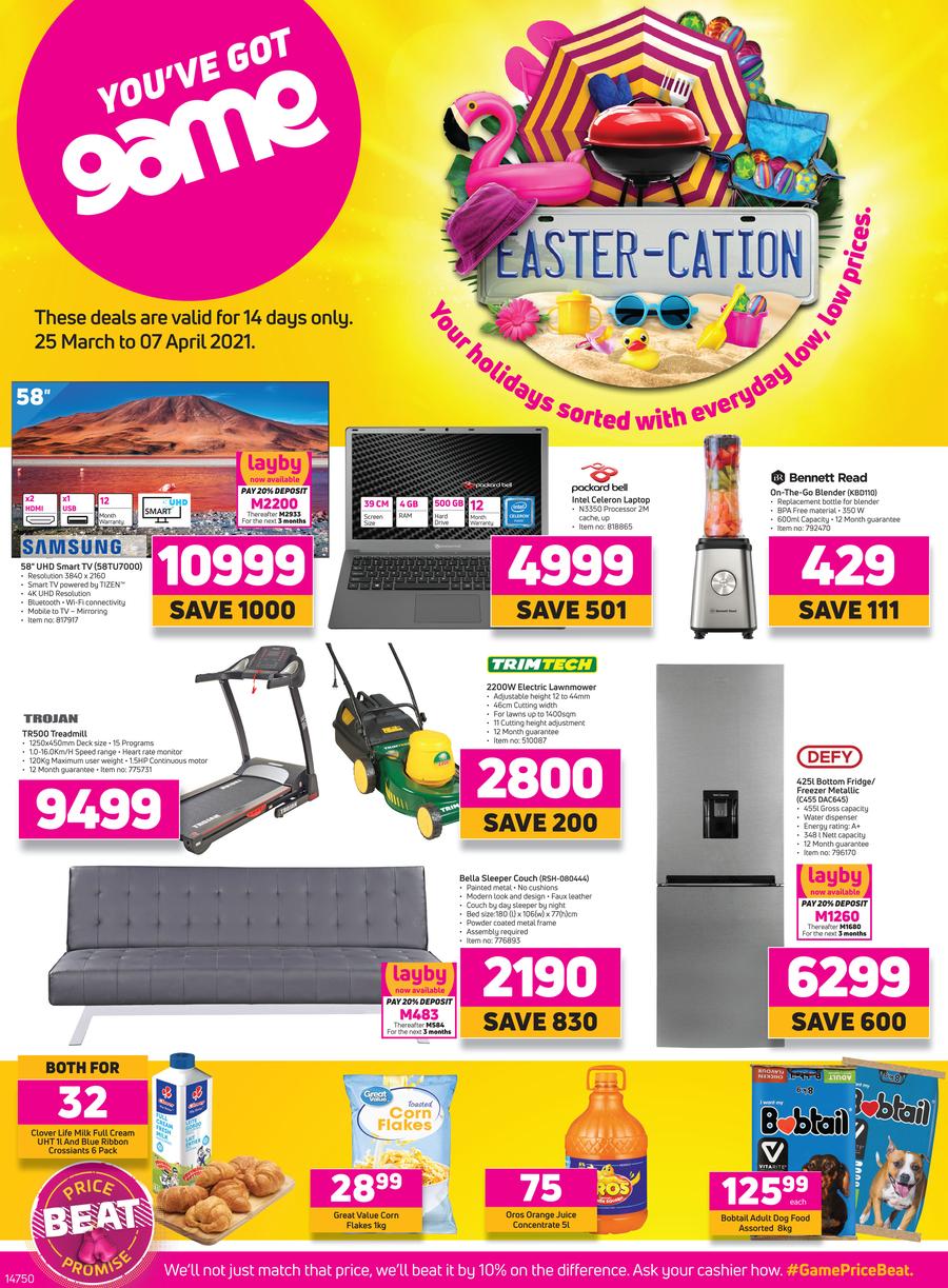 Game Lesotho : Easter-Cation (25 March - 7 April 2021) — m.guzzle.co.za