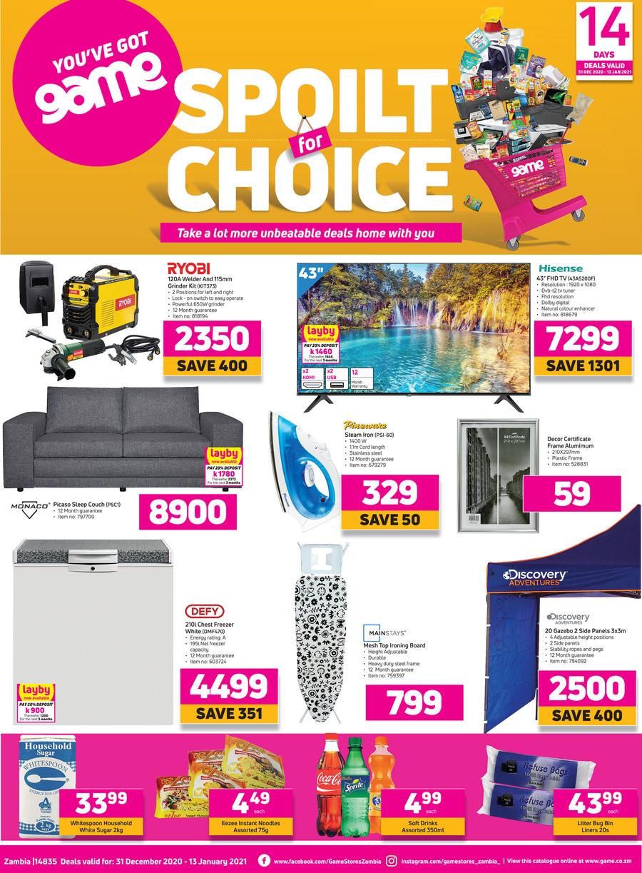 Game Zambia : Spoilt For Choice (31 December 2020 - 13 January 2021 ...