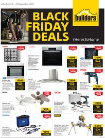 Builders Black Friday 2021 Deals - Week 3 (16 November - 22 November 2021)