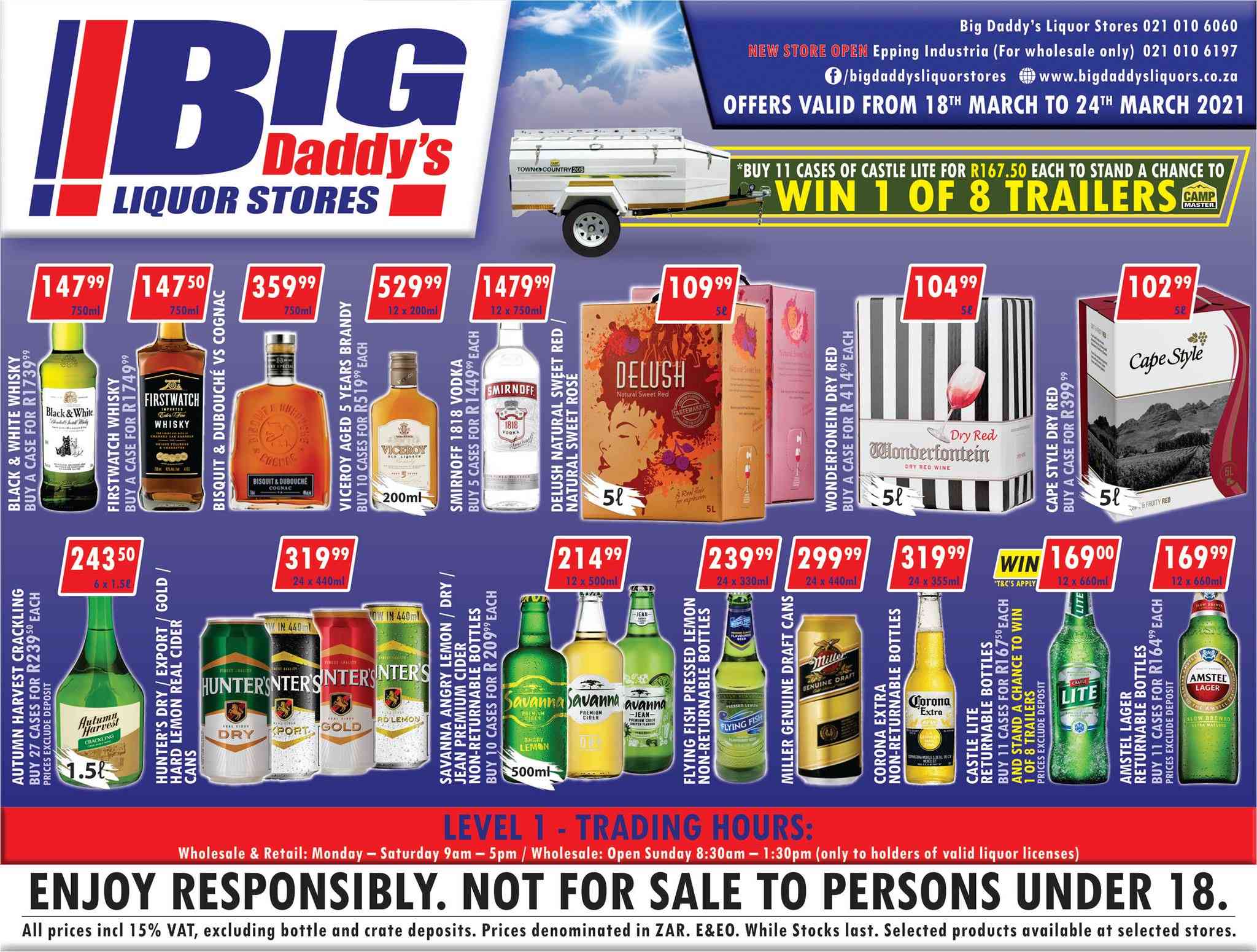 Big Daddy Liquor Stores (18 March - 22 March 2021) — www.guzzle.co.za