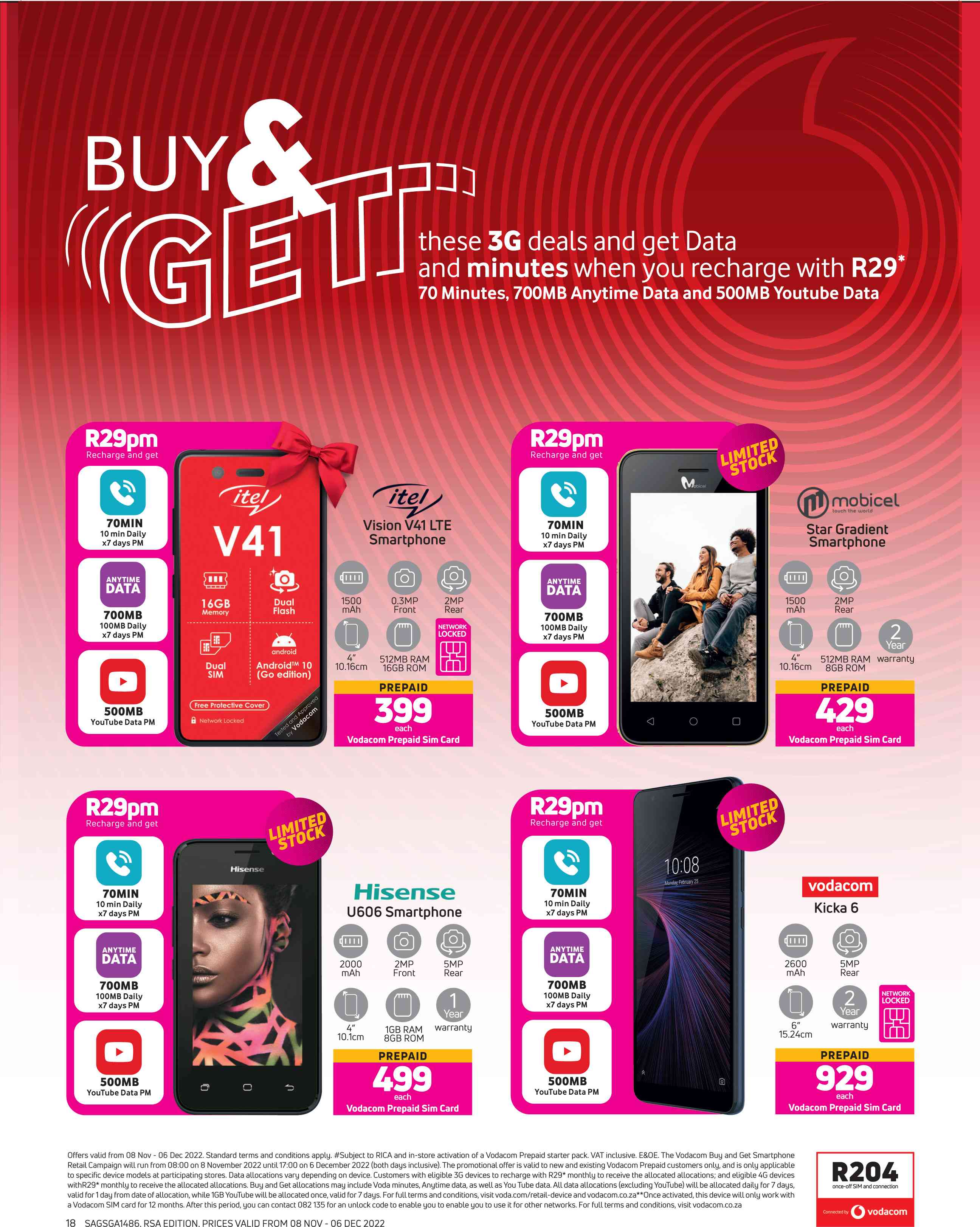 Special Itel Vision V41 LTE Smartphone-Each — www.guzzle.co.za
