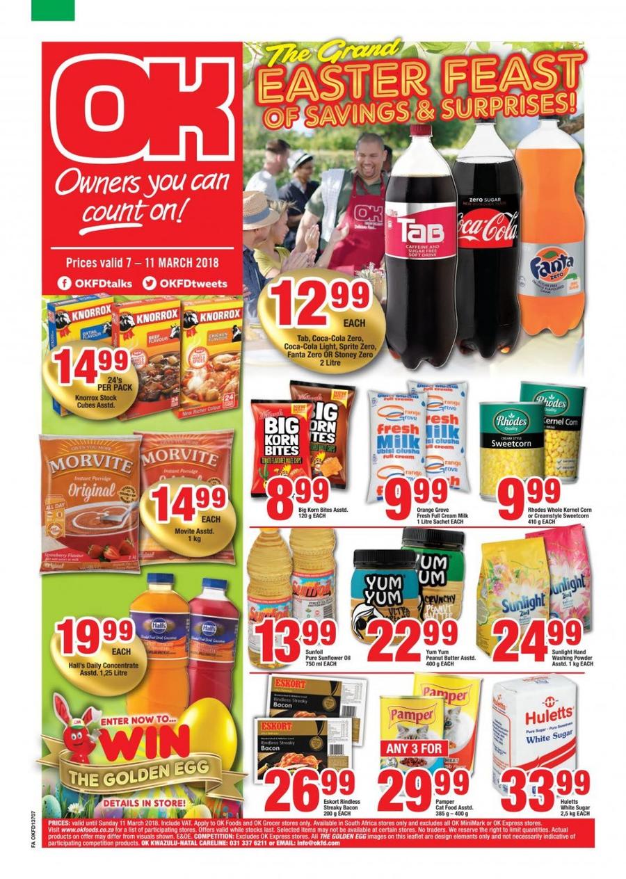 OK Foods KZN : Easter Feast (07 Mar - 11 Mar 2018) — m.guzzle.co.za