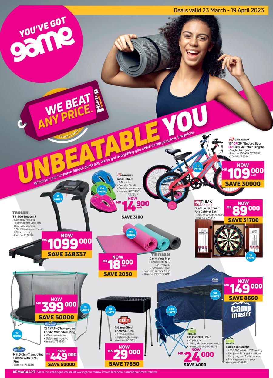 Game Malawi : Unbeatable You (23 March - 19 April 2023) — m.guzzle.co.za