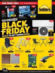 Builders : No Excuse Black Friday Deals (24 November - 30 November 2025 ...