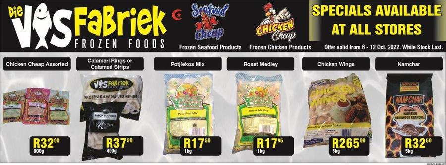 Die Visfabriek : Specials! (06 October - 12 October 2022) — m.guzzle.co.za