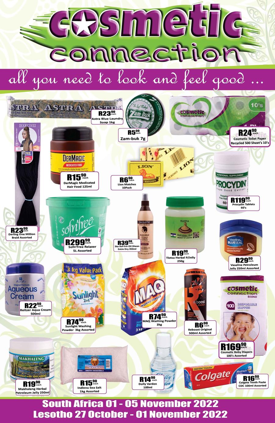 Cosmetic Connection (01 November - 05 November 2022) — m.guzzle.co.za