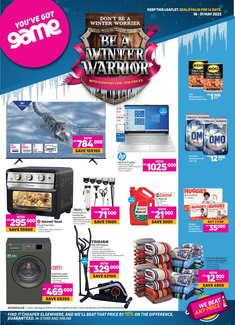 Game Malawi : Be A Winter Warrior (18 May - 31 May 2023) — m.guzzle.co.za